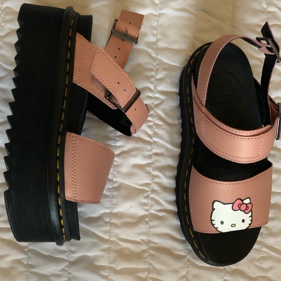 Hello Kitty | Shoes | New Hello Kitty Platform Voss Sandals Doc Marten ...